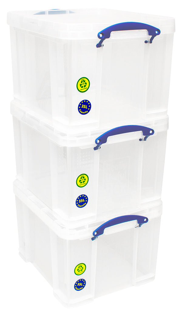 35 Litre Clear Really Useful Box – Really Useful Boxes Australia