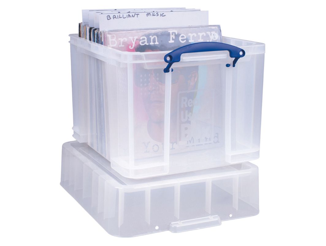 35 Litre XXL Clear Really Useful Box - Vinyl, LP, Record Storage – Really Useful Boxes Australia