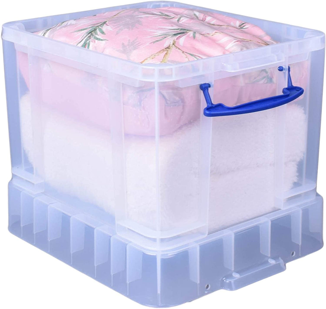 35 Litre XL Clear Really Useful Box - Vinyl, LP, Record Storage – Really Useful Boxes Australia