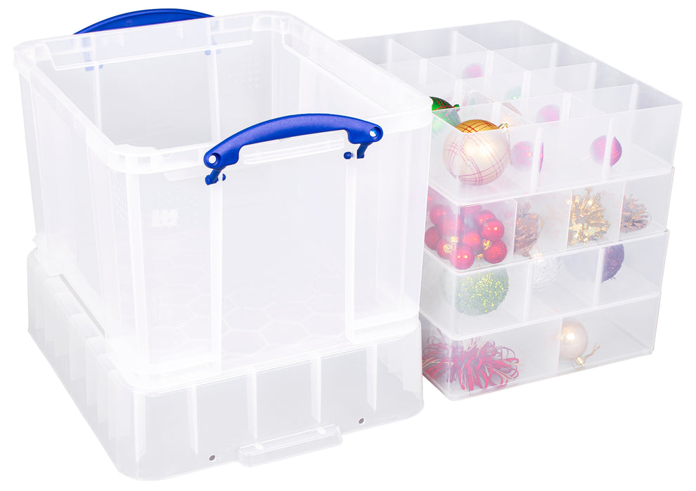 35 Litre XXL Clear Really Useful Box - Vinyl, LP, Record Storage – Really Useful Boxes Australia