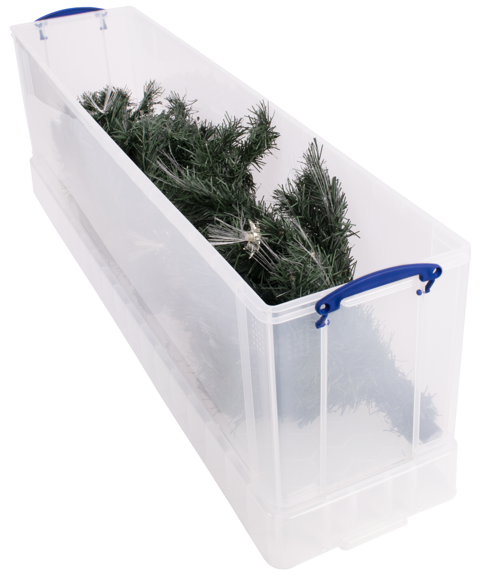 77 Litre Clear Really Useful Box - Christmas tree and decoration ...
