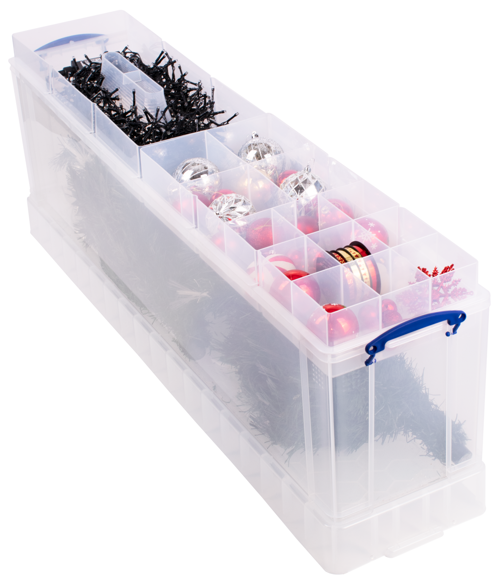 77 Litre Clear Really Useful Box - Christmas tree and decoration ...