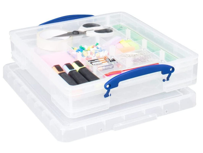 7 Litre Clear Really Useful Box with 7 Litre Tray – Really Useful Boxes ...